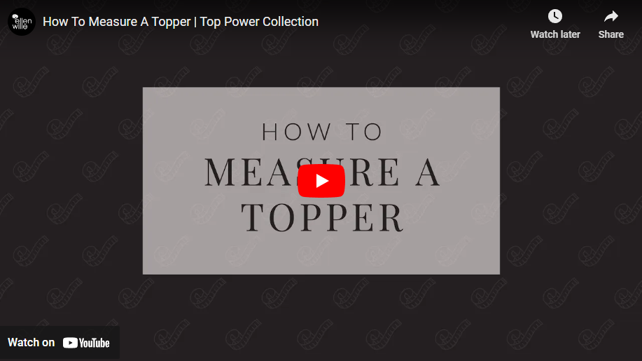 How To Measure For a Topper – Frannie's Hair
